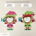 Christmas Photo Elf Ornament ,christmas Decor, Elf Frame Paper Photo ...