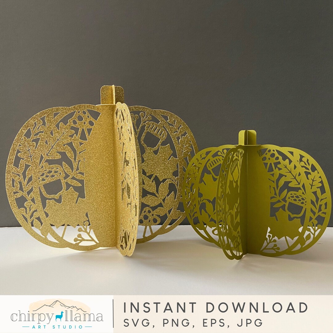 3D Thanksgiving Fall Pumpkin, Thanksgiving Centerpiece, Fall Icons ...