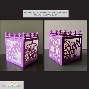 3D Halloween Light Lantern Bundle Set, Halloween Decoration, Spooky ...