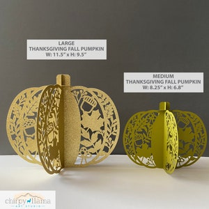 3D Thanksgiving Fall Pumpkin, Thanksgiving Centerpiece, Fall Icons ...