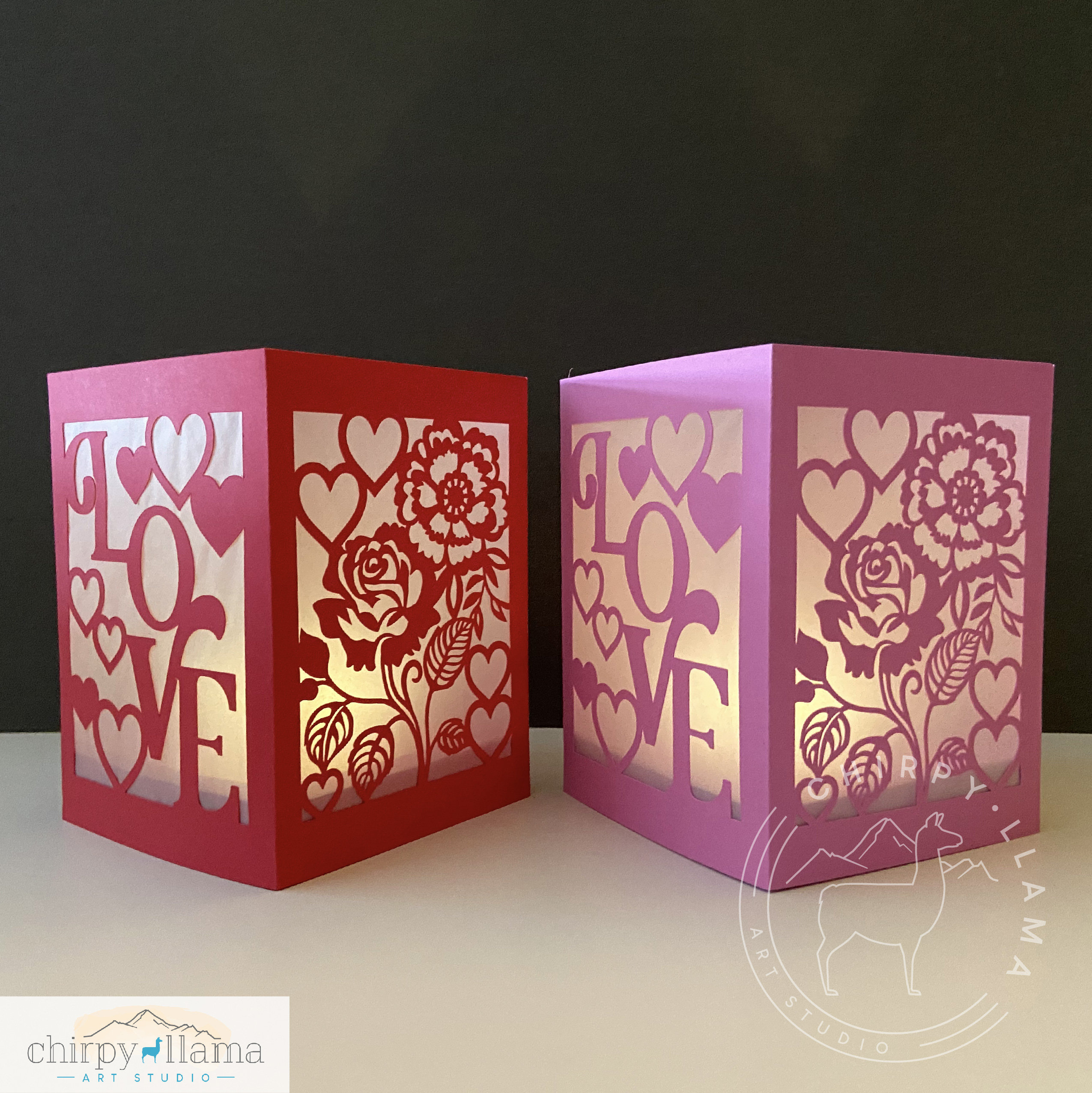 3D Rose Valentine Light Lantern Table Centerpiece Decor - Etsy