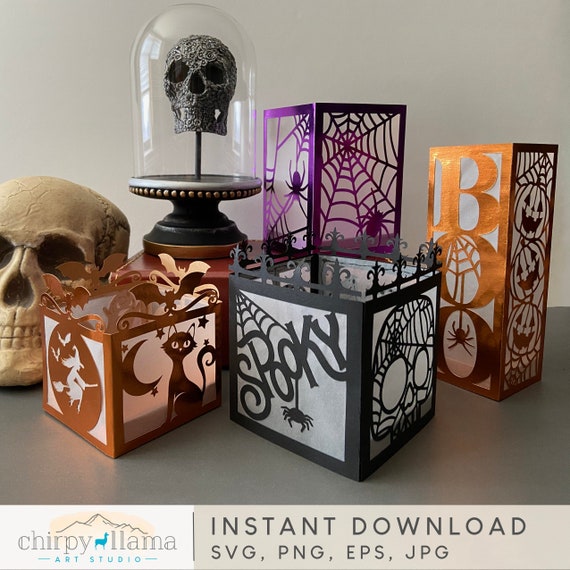 3D Halloween Light Lantern Bundle Set Halloween Decoration - Etsy