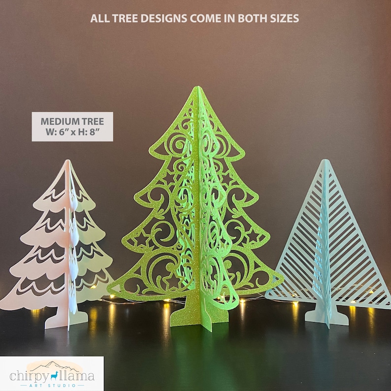 3D Christmas Tree Bundle Christmas Tree Centerpiece Decor - Etsy
