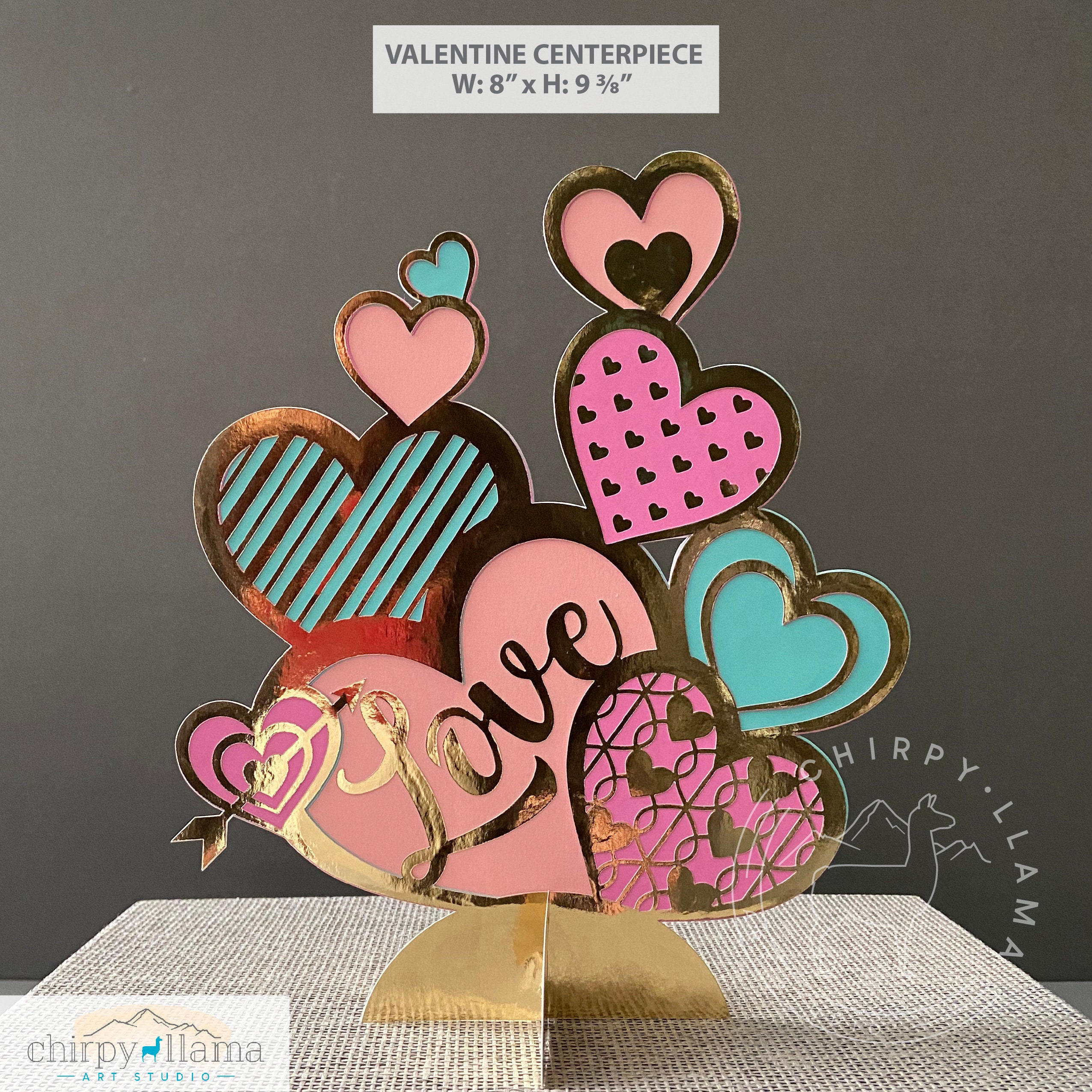 3D Valentine Heart Centerpiece Table Centerpiece Decor - Etsy