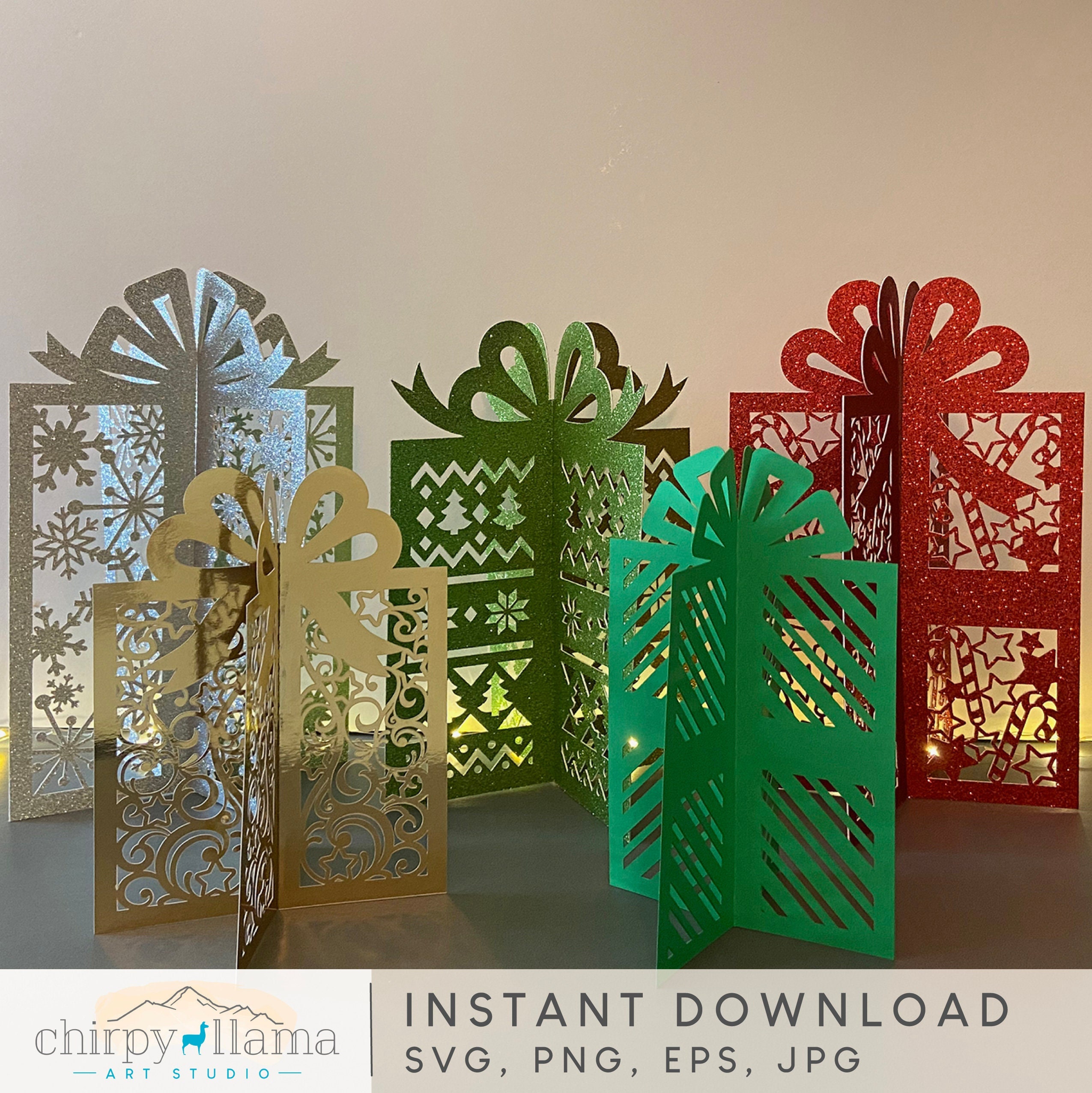 3D Christmas Present Bundle Christmas Present Centerpiece - Etsy