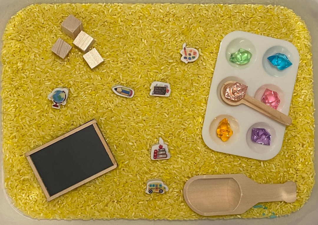 Back to School Sensory Bin - Etsy