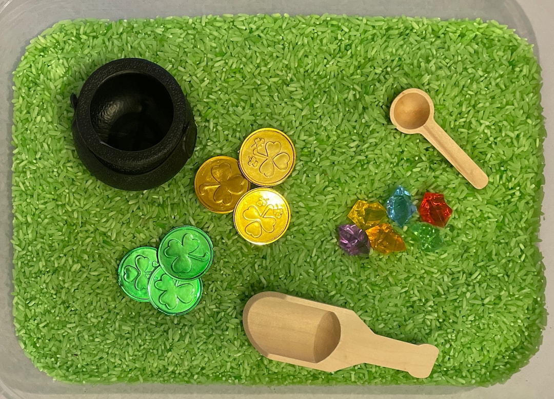 St Patricks Day Sensory Bin - Etsy