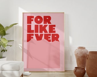 For Like Ever Print - Etsy