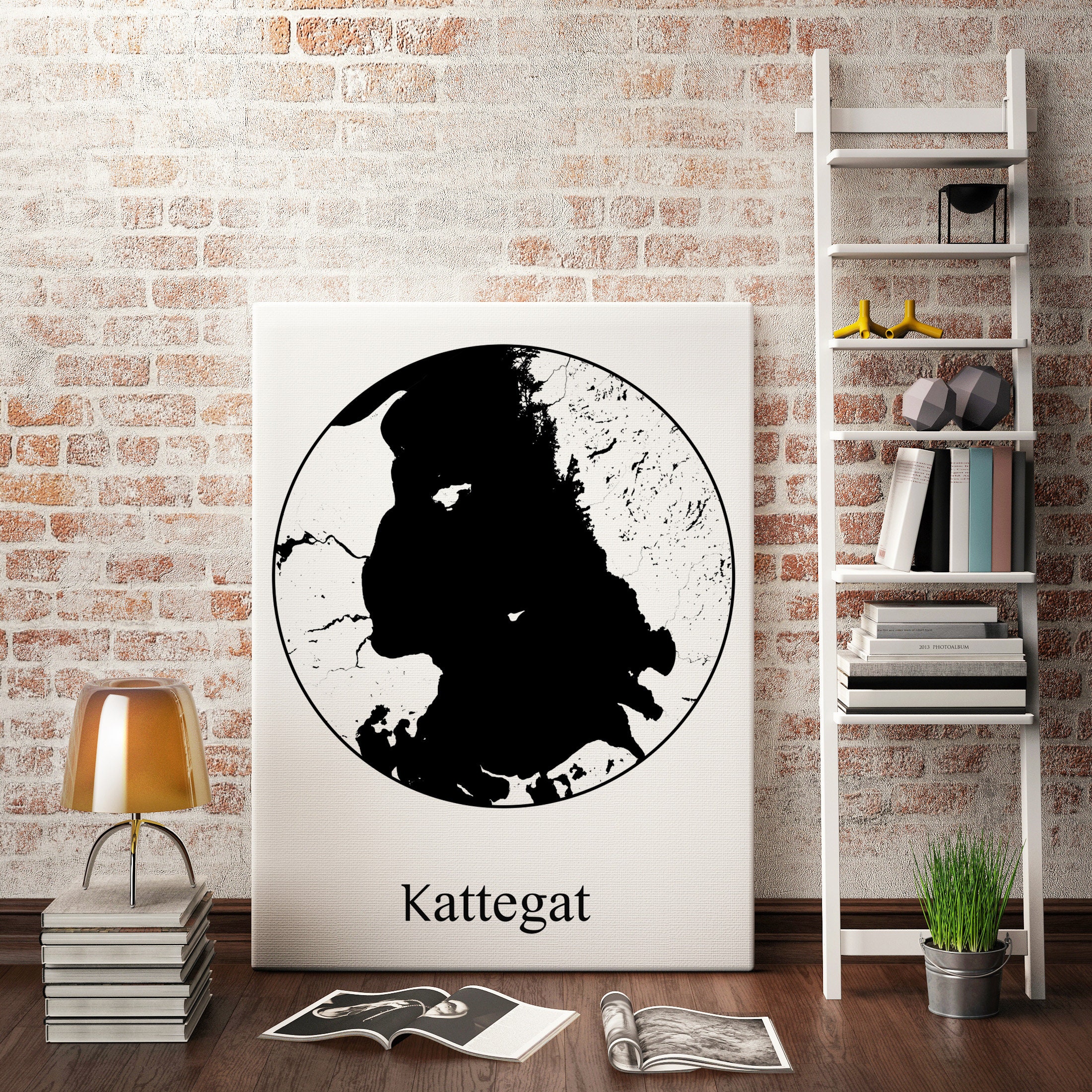 Kattegat Map, Sweden Sverige, Denmark, Danmark Digital Download, Wall ...