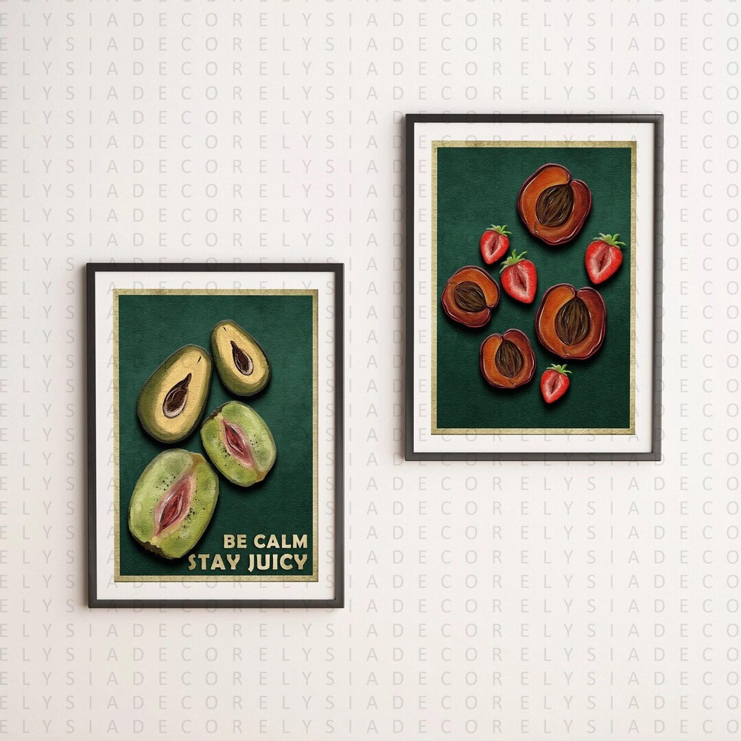 Your Labia Are Unique, Sliced Feminine Fruit, Signed Art Print, fruity ...