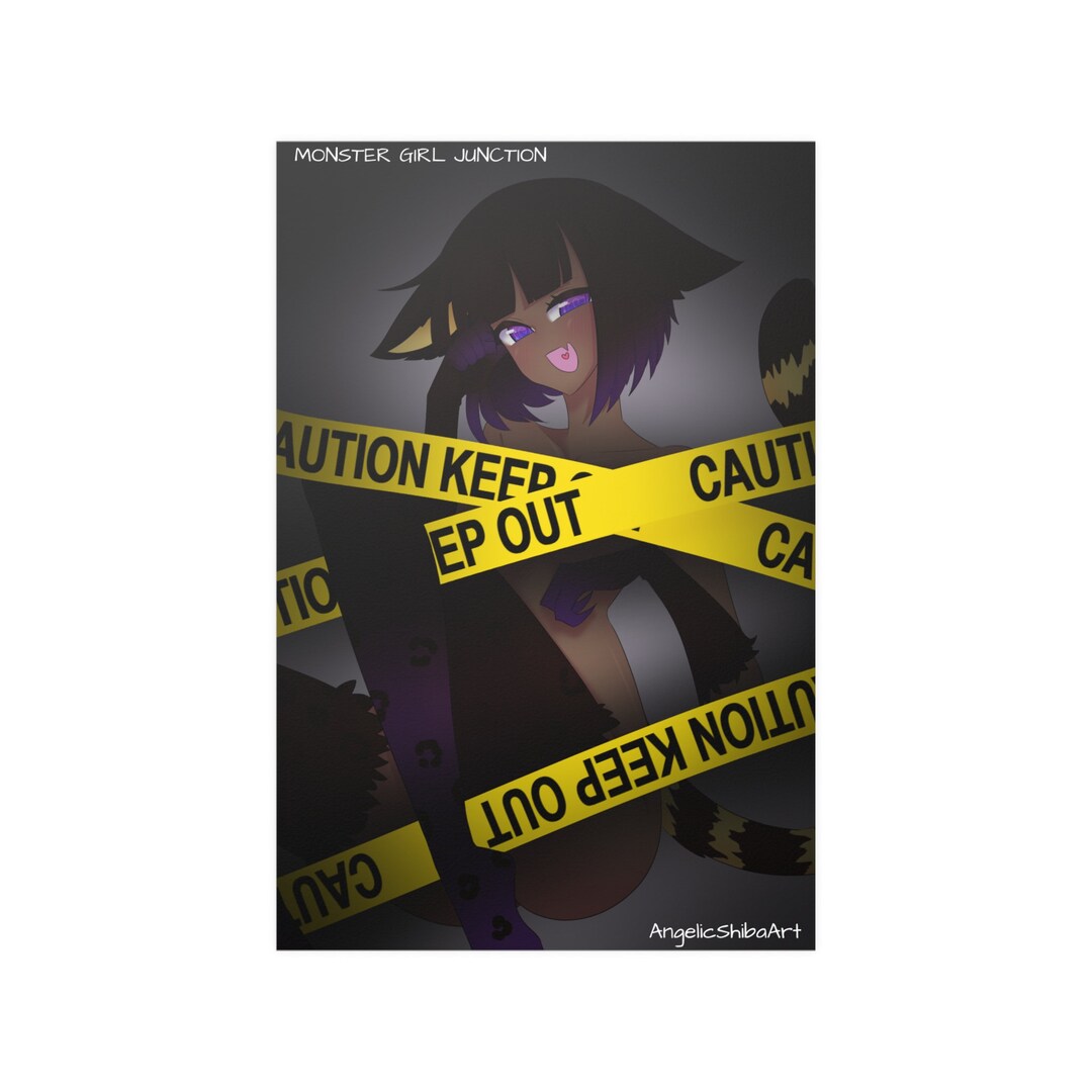 Nyetta Keep Out Poster, Monster Girl Poster, Anime Girl Poster, Satin ...