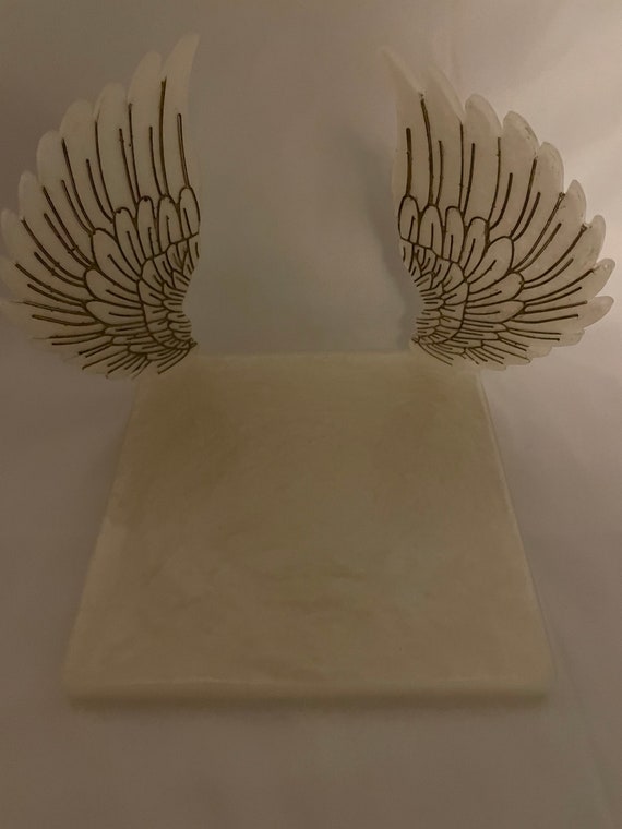 Angel Wings Resin Coaster Memorial Candle Holderor Photo - Etsy