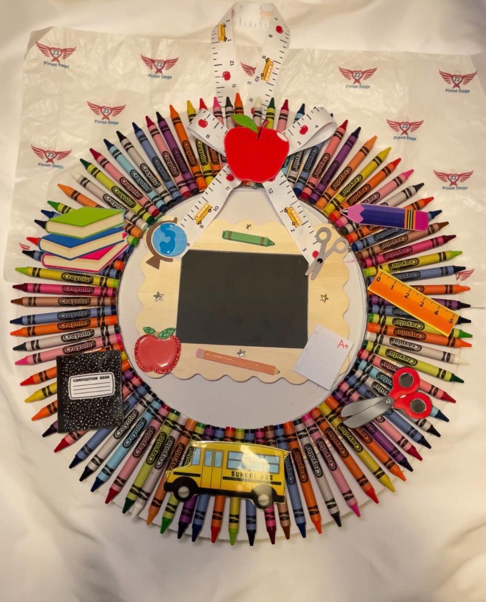 Welcome Crayons Wreath - Etsy