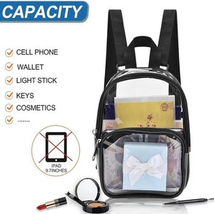 Clear Backpack With or Without Design - Etsy