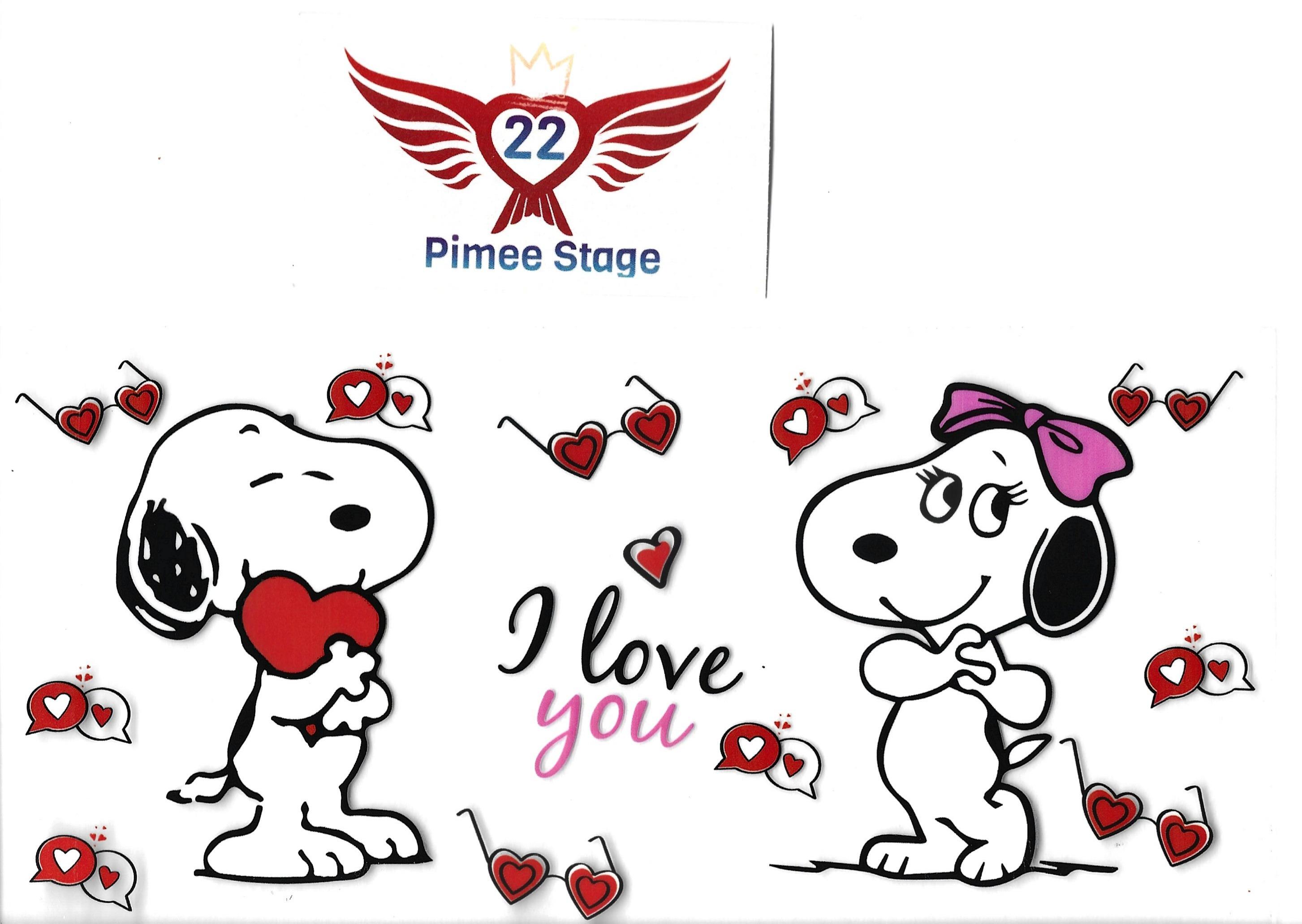 16 Oz. UT DTV Cup Wraps Snoopy Love Theme - Etsy