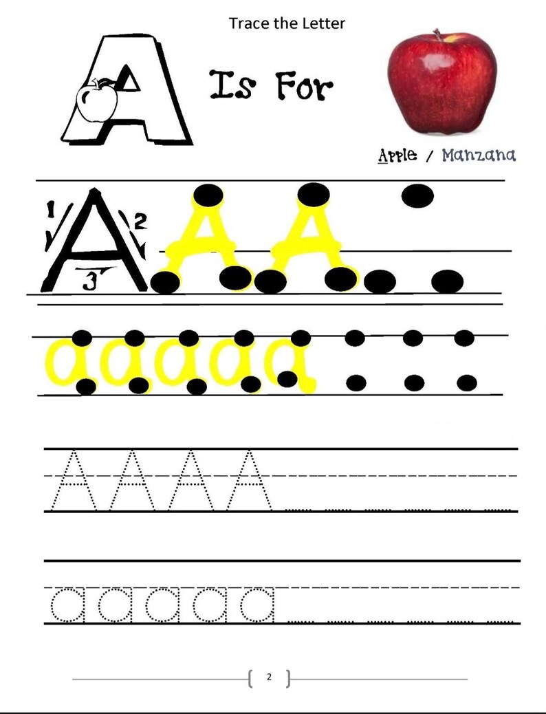My Alphabet Tracing Book - Etsy