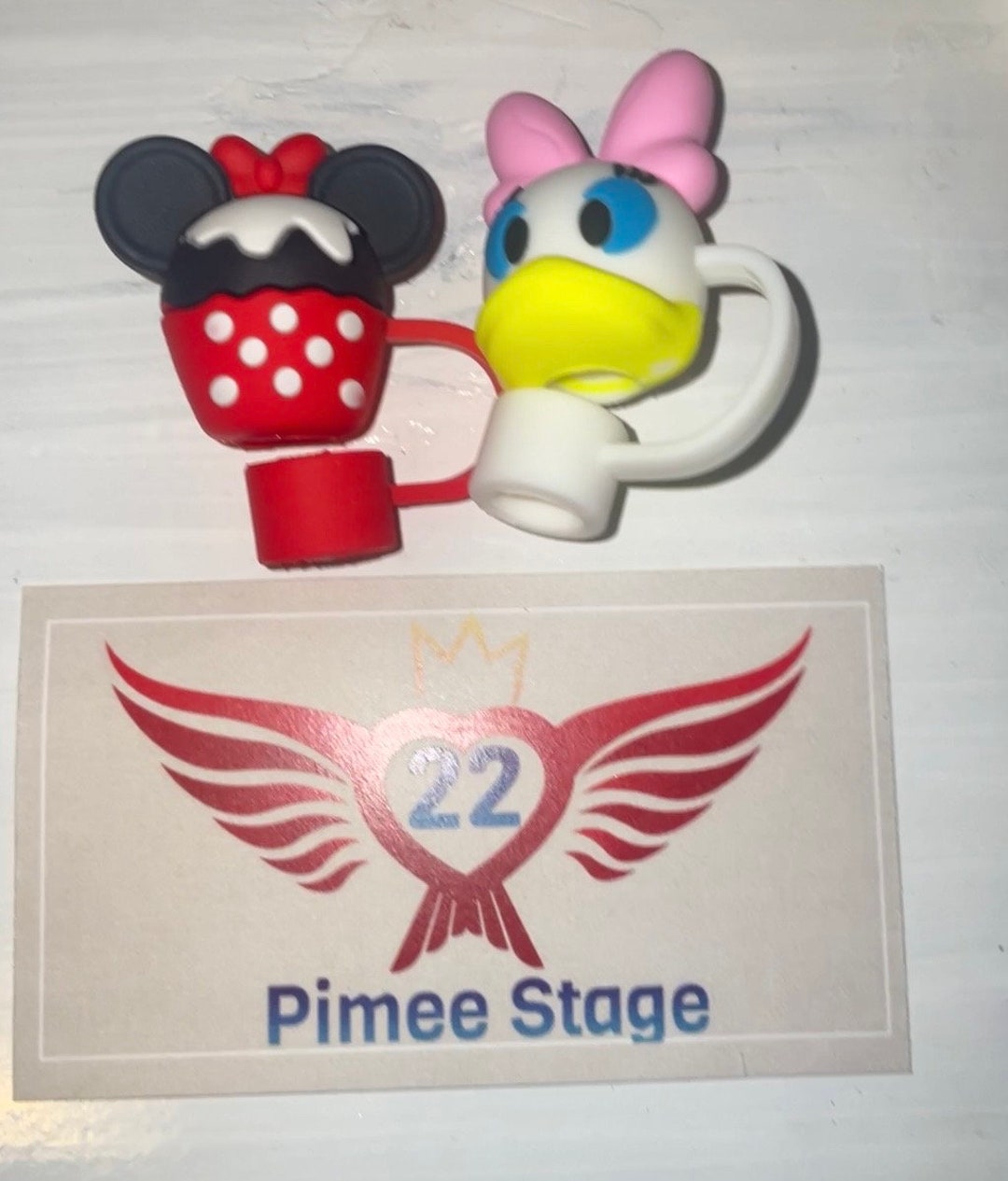 Straw Topper With Lid (disney ) - Etsy
