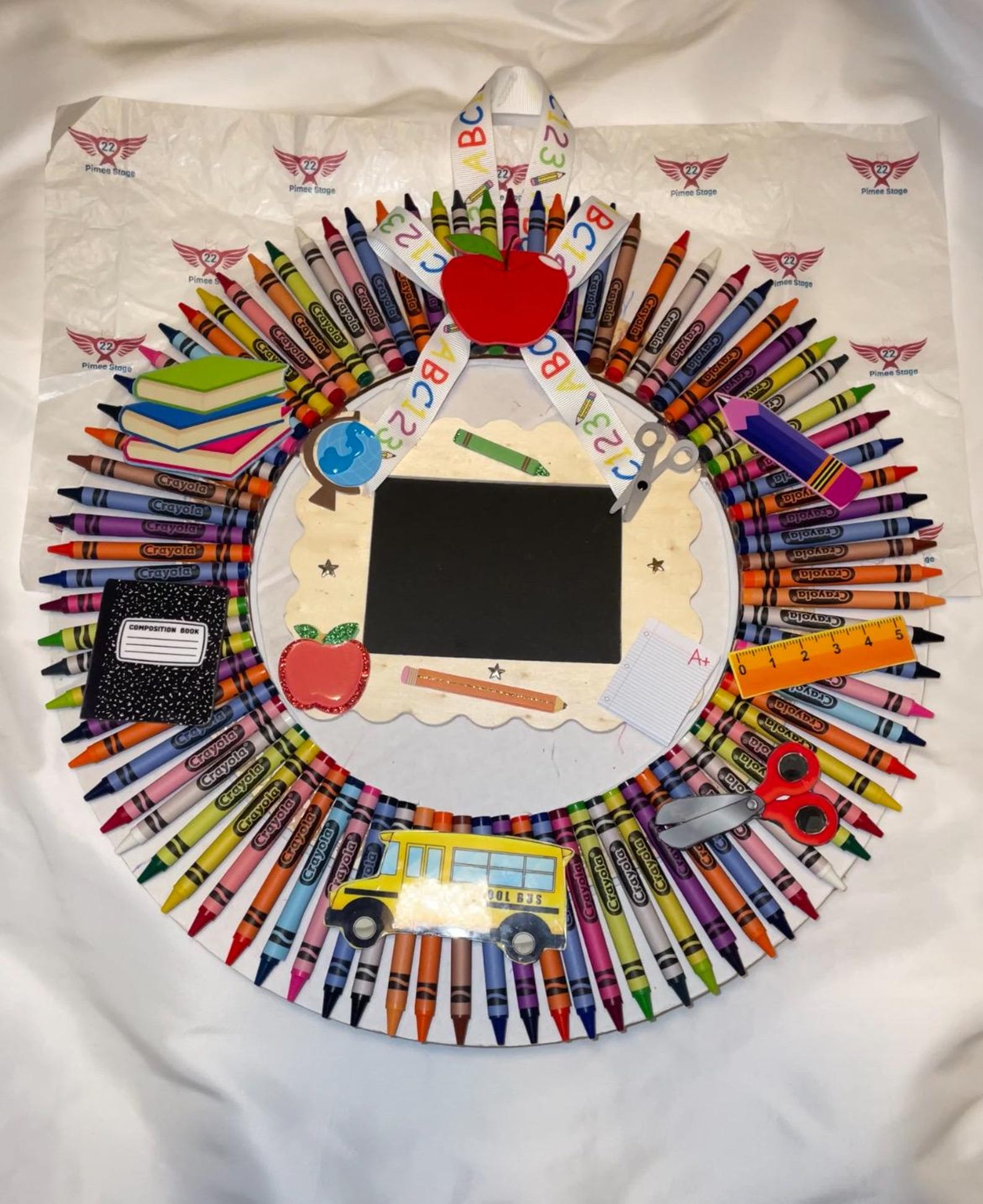 Welcome Crayons Wreath - Etsy