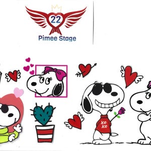 16 Oz. UT DTV Cup Wraps Snoopy Love Theme - Etsy