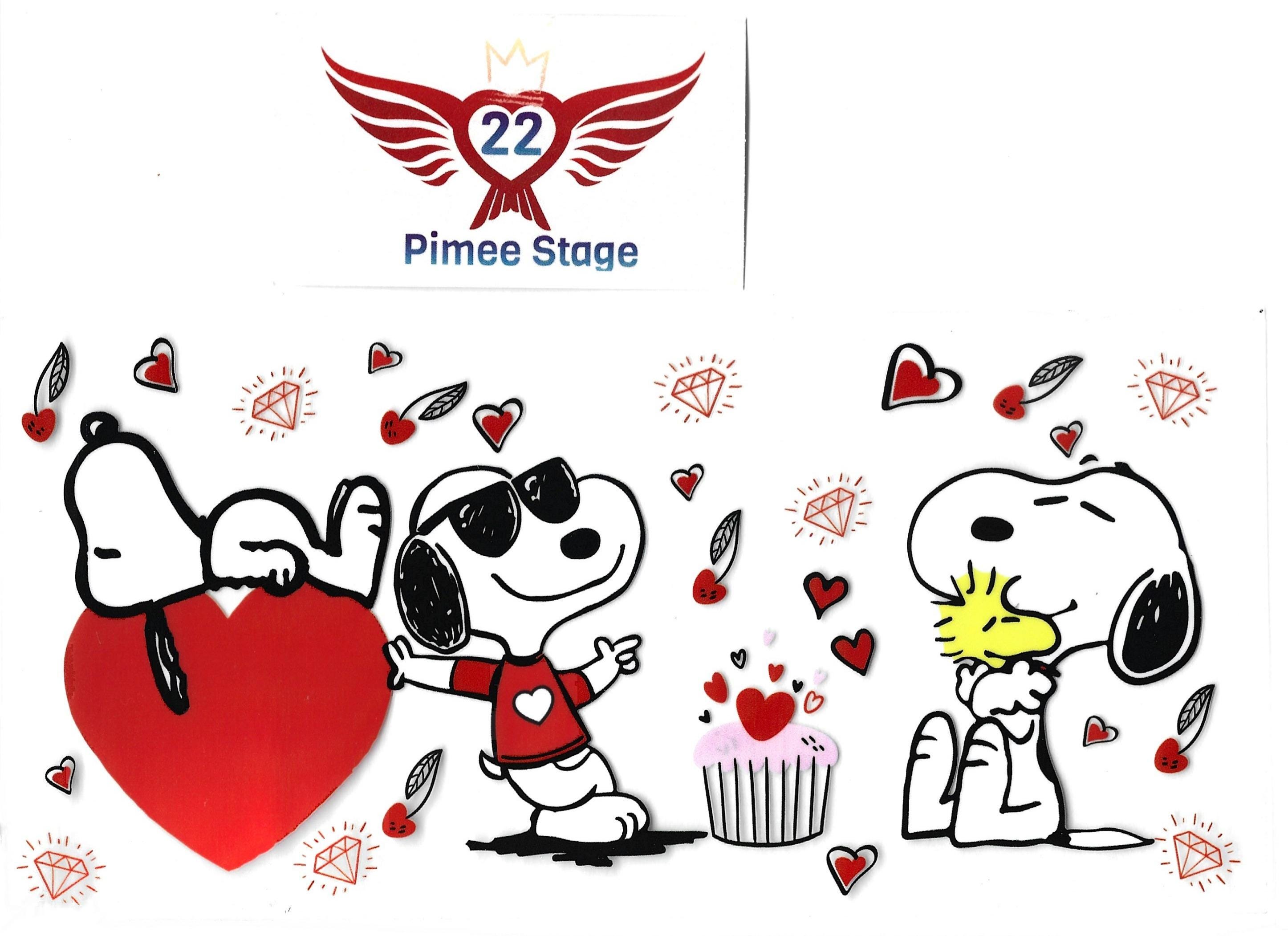 16 Oz. UT DTV Cup Wraps Snoopy Love Theme - Etsy