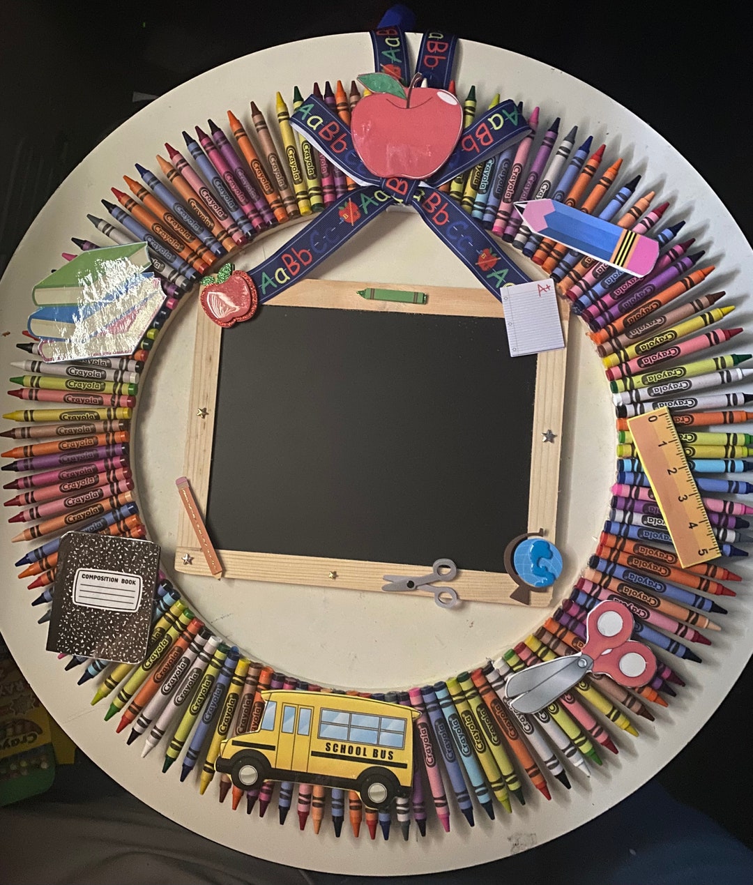 Welcome Crayons Wreath - Etsy