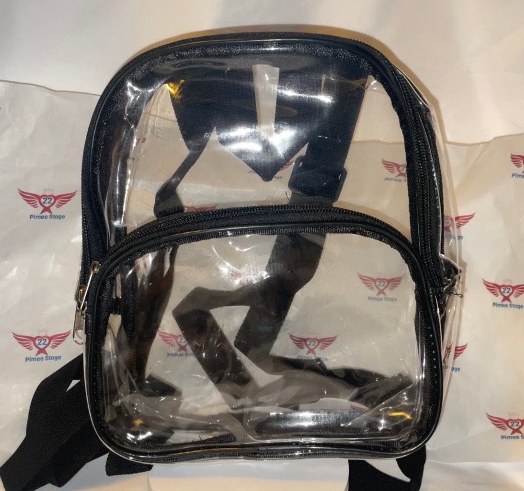 Clear Backpack With or Without Design - Etsy