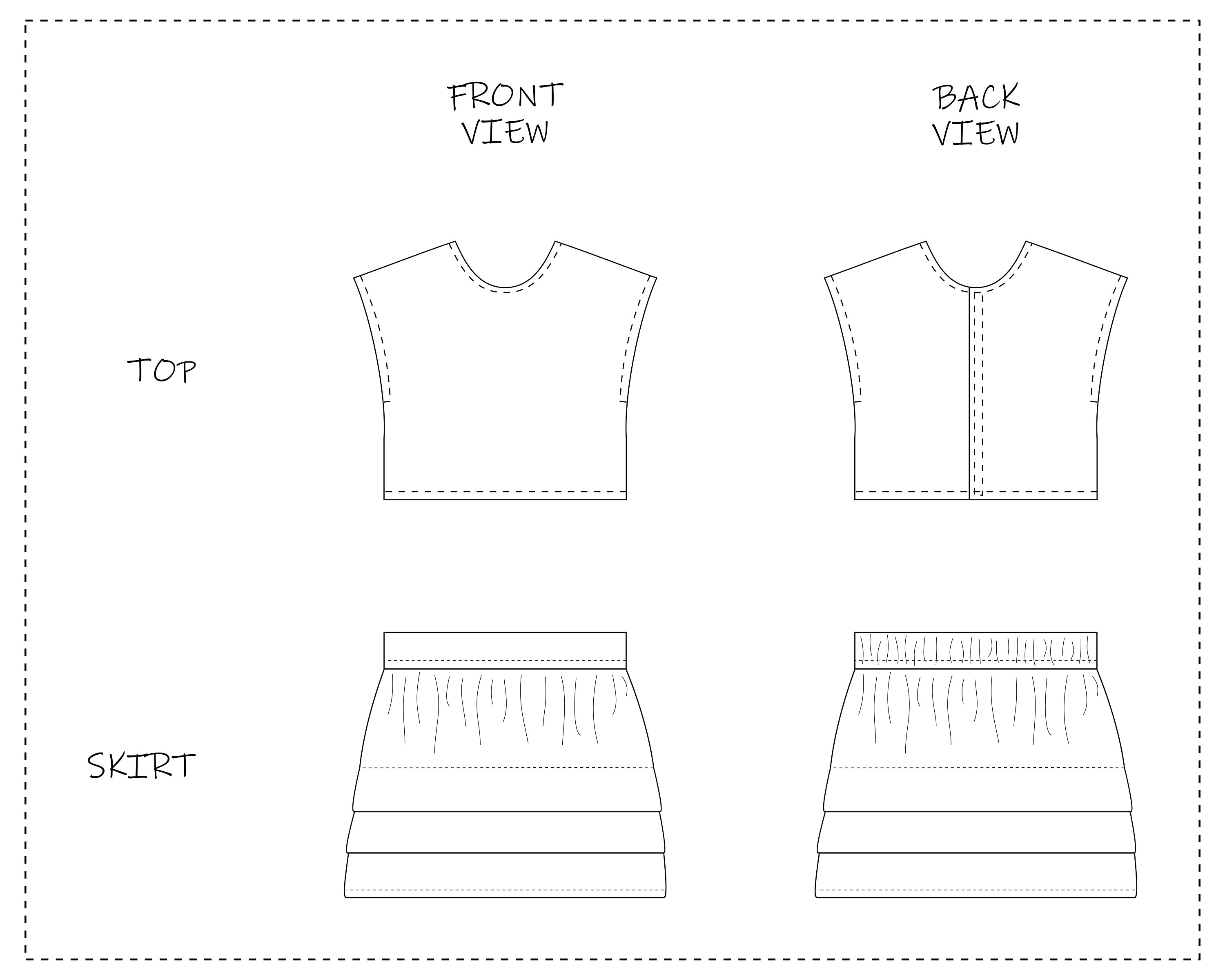 Jenny Outfit - Digital Pdf Sewing Pattern for 14" Dolls - Etsy