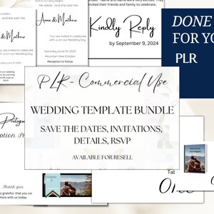 Large PLR Wedding Bundle, Instant Download, Canva Wedding Templates ...