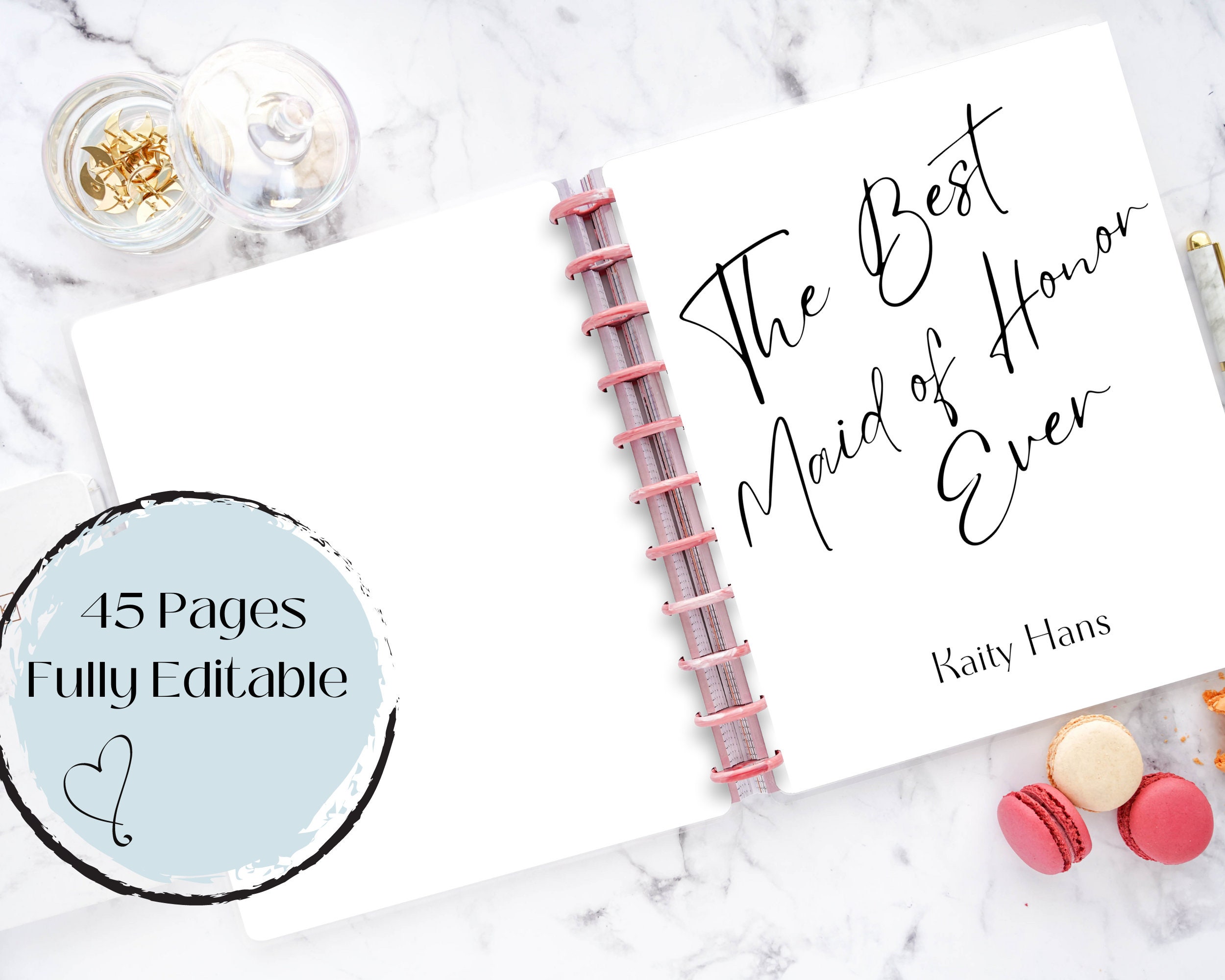 Maid of Honor Planner, Matron of Honor Proposal, Will You Be My Maid of ...