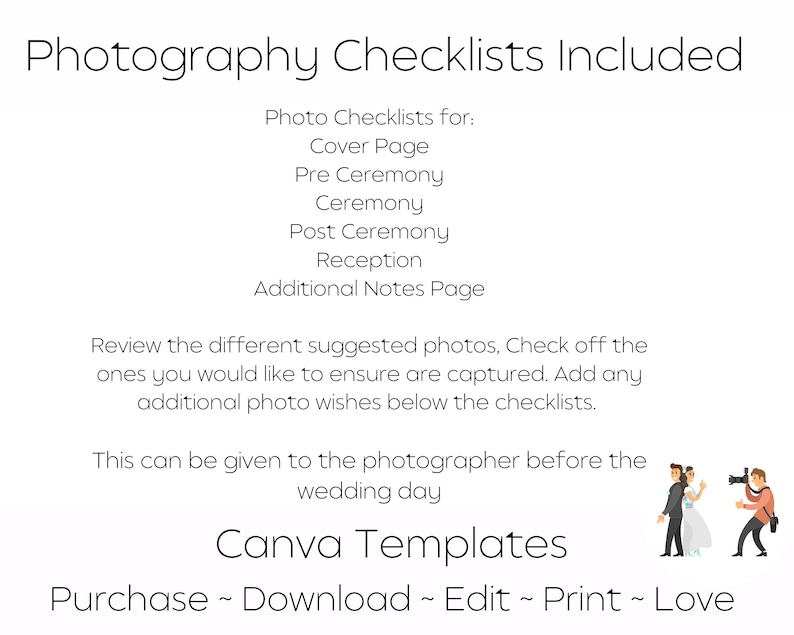 The Best Wedding Photography Shot List | Comprehensive Checklist for ...