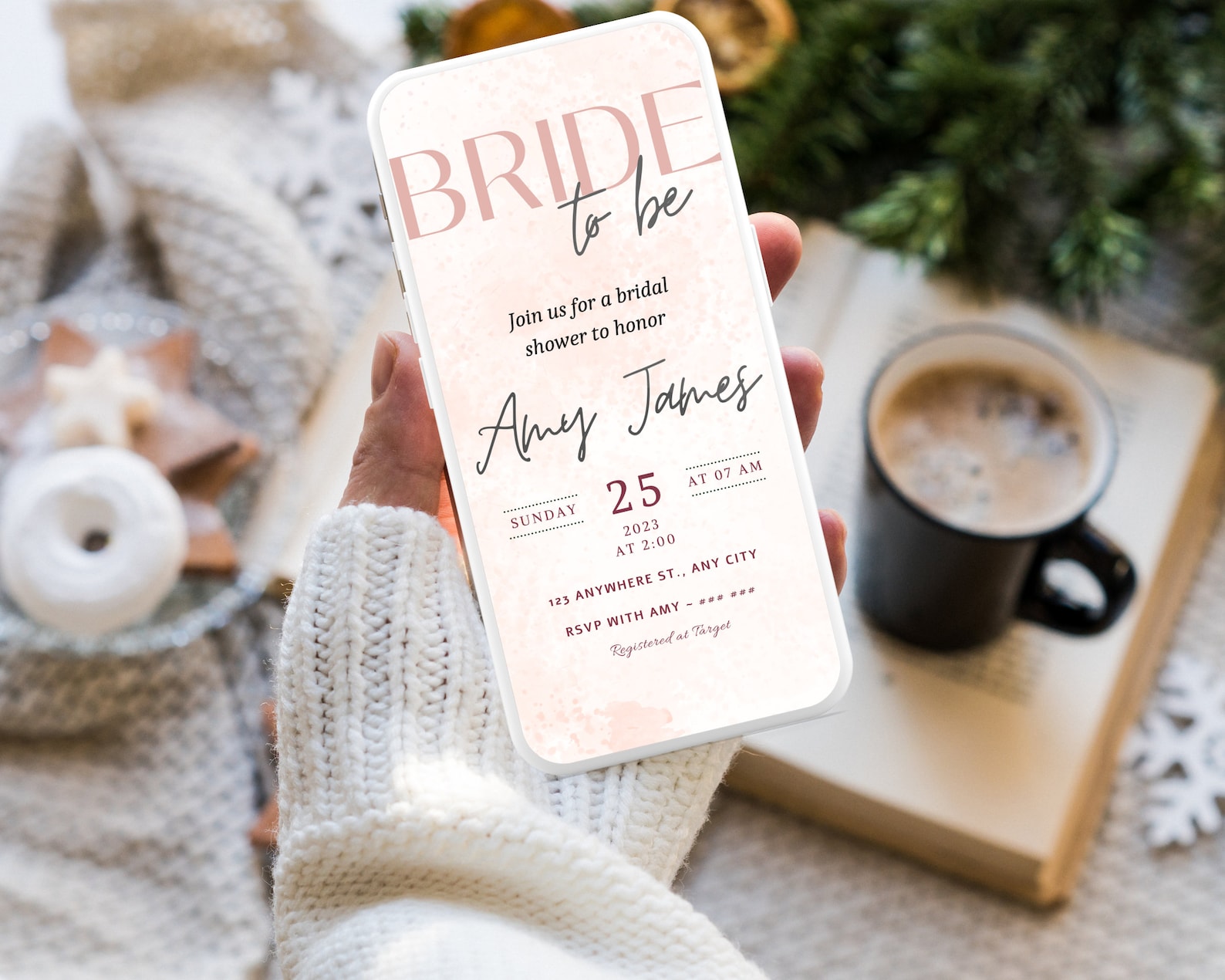 Printable Bride to Be Invitation Templates Customizable Pink - Etsy
