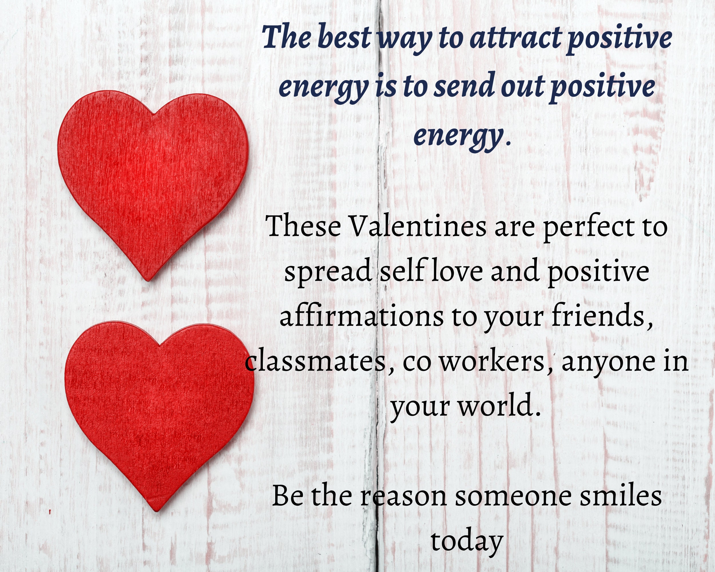 Positive Affirmation Printable Valentines Cards or Tags for School or ...