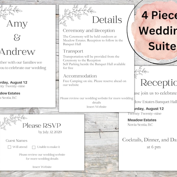 Private Invitation Template - Etsy
