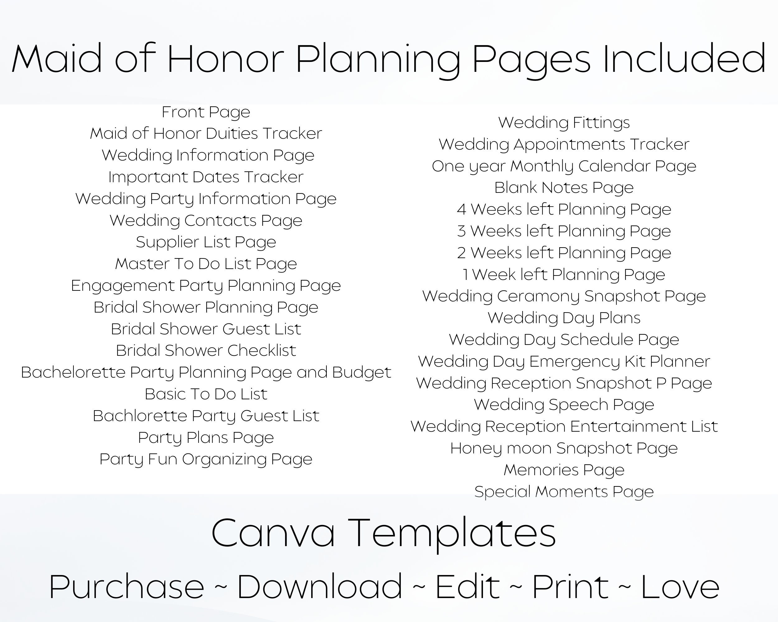 Maid of Honor Planner, Matron of Honor Proposal, Will You Be My Maid of ...