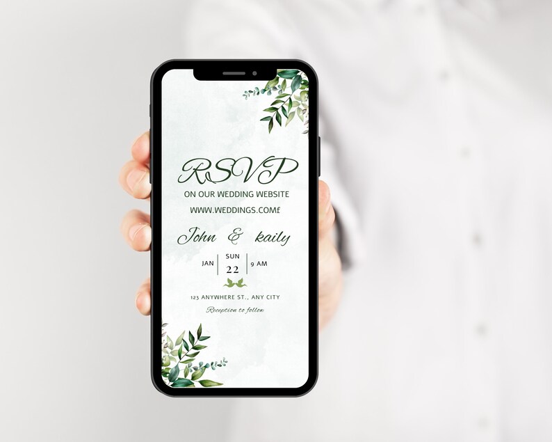 Customized Wedding Template, Modern Printable Invitation Designs Cool ...