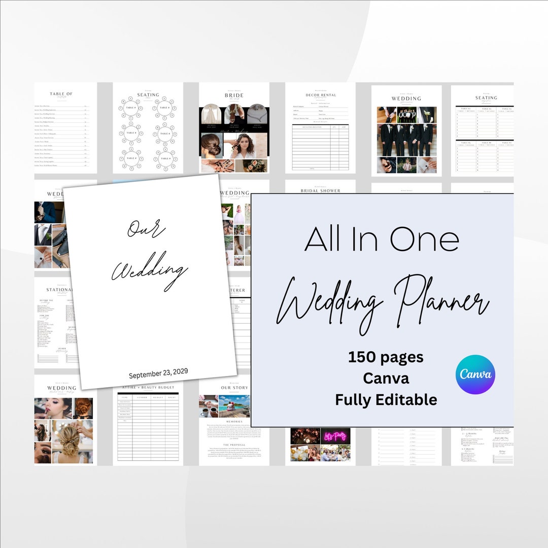 Wedding Planner Printable Printable Wedding Planner Pages - Etsy