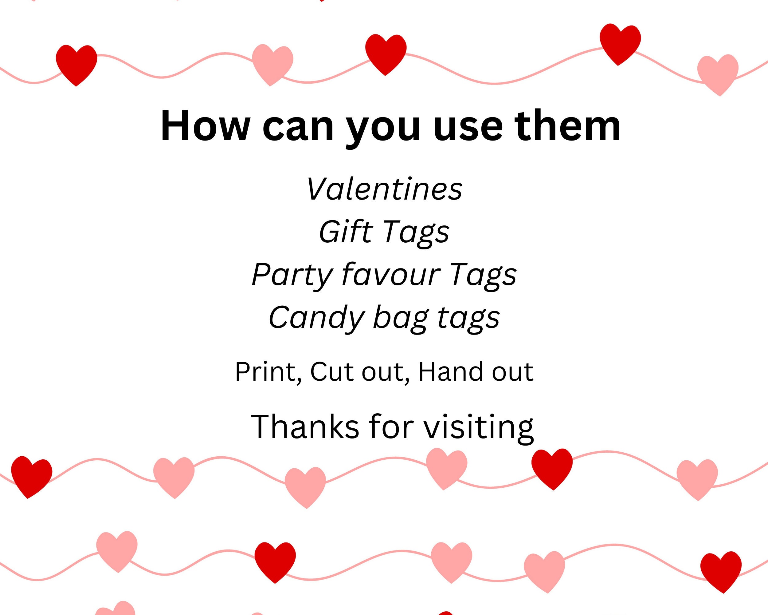 Positive Affirmation Printable Valentines Cards or Tags for School or ...