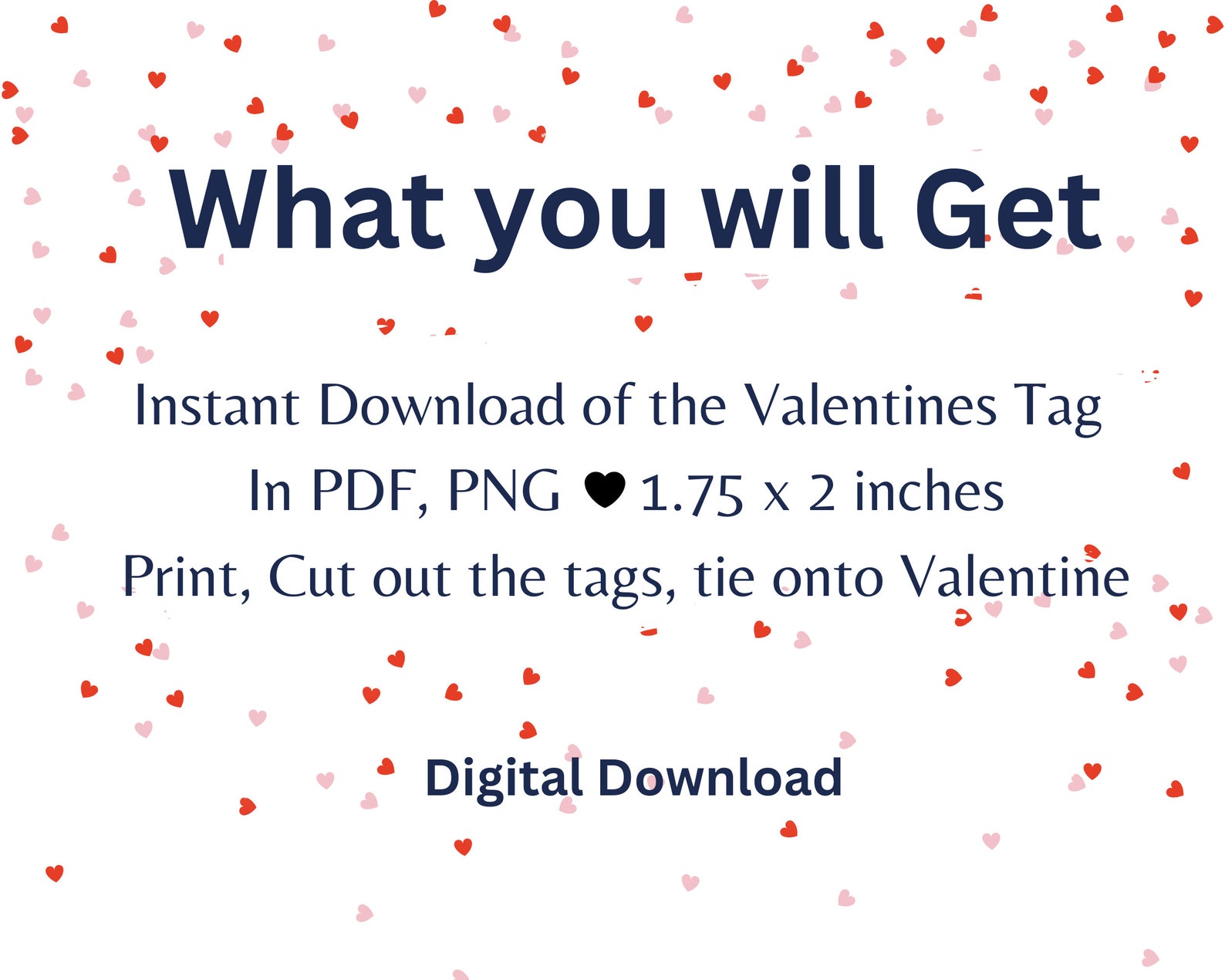 Printable Valentines Day Gift Tag or Candy Gram. Perfect for Friends ...