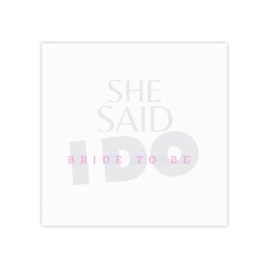 Writing Pad, Gift for Her, I Do, Bride to Be Post-it, Engagement Gift ...