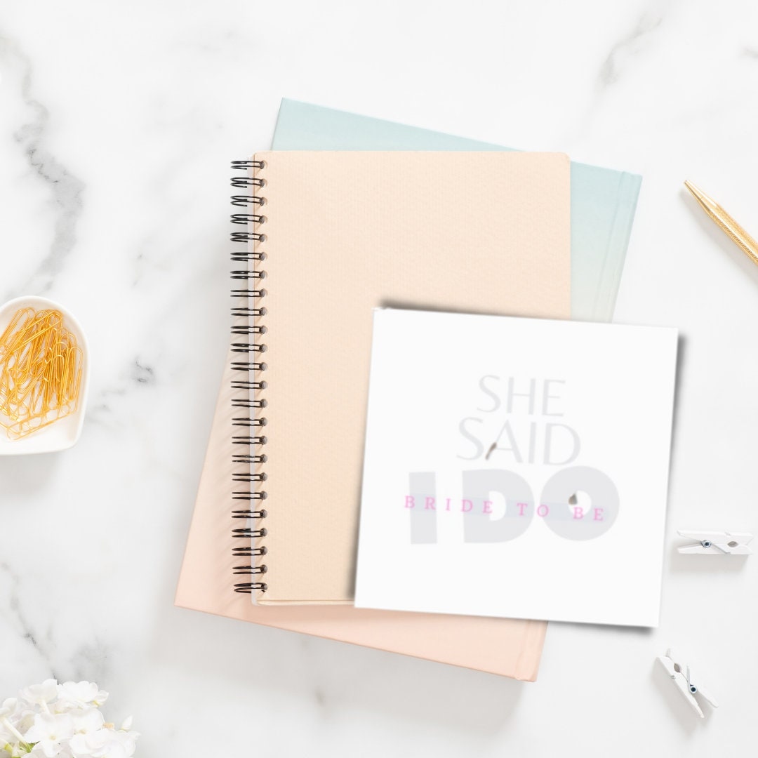 Writing Pad, Gift for Her, I Do, Bride to Be Post-it, Engagement Gift ...