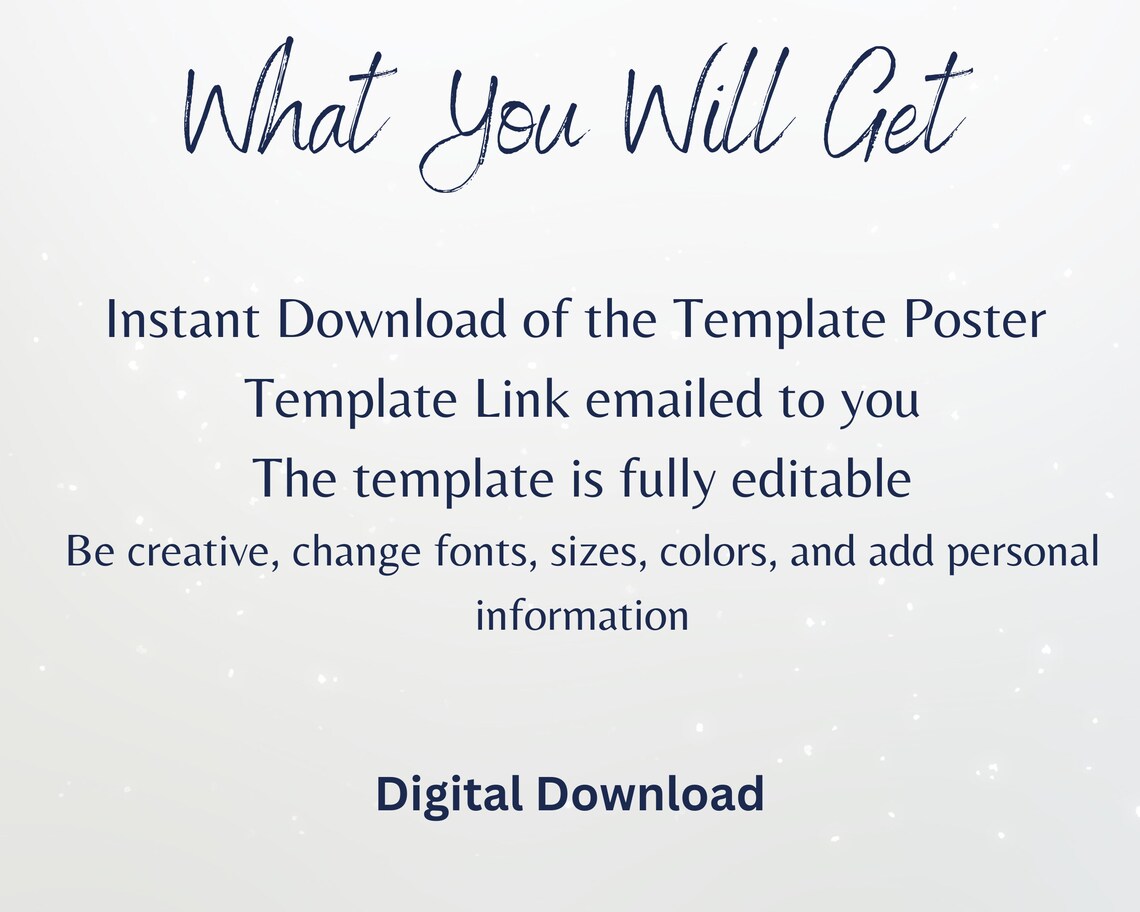 Editable Welcome Poster| Minimalist Welcome Sign Template, Simple ...