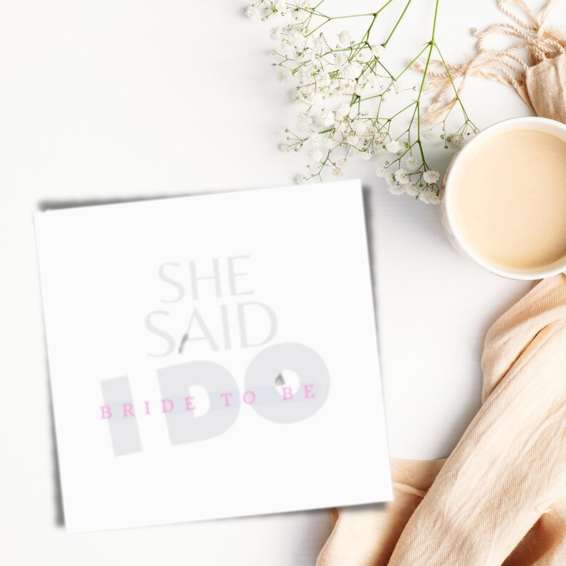 Writing Pad, Gift for Her, I Do, Bride to Be Post-it, Engagement Gift ...