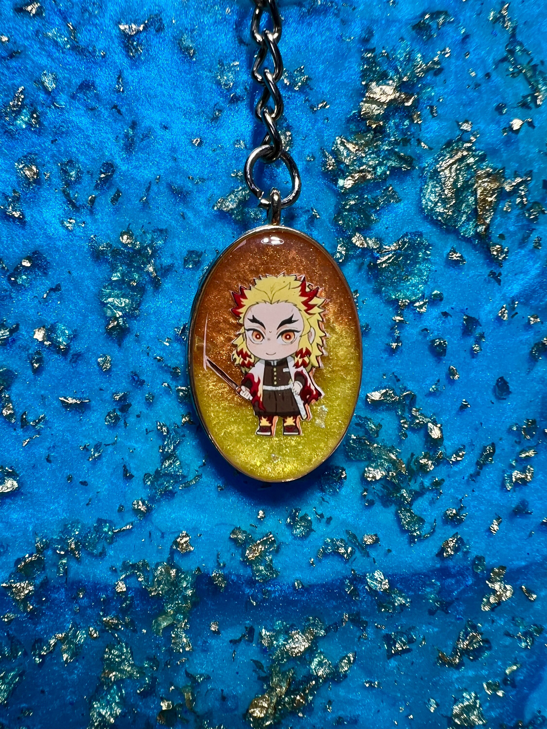 Keychain Rengoku From Demon Slayer - Etsy