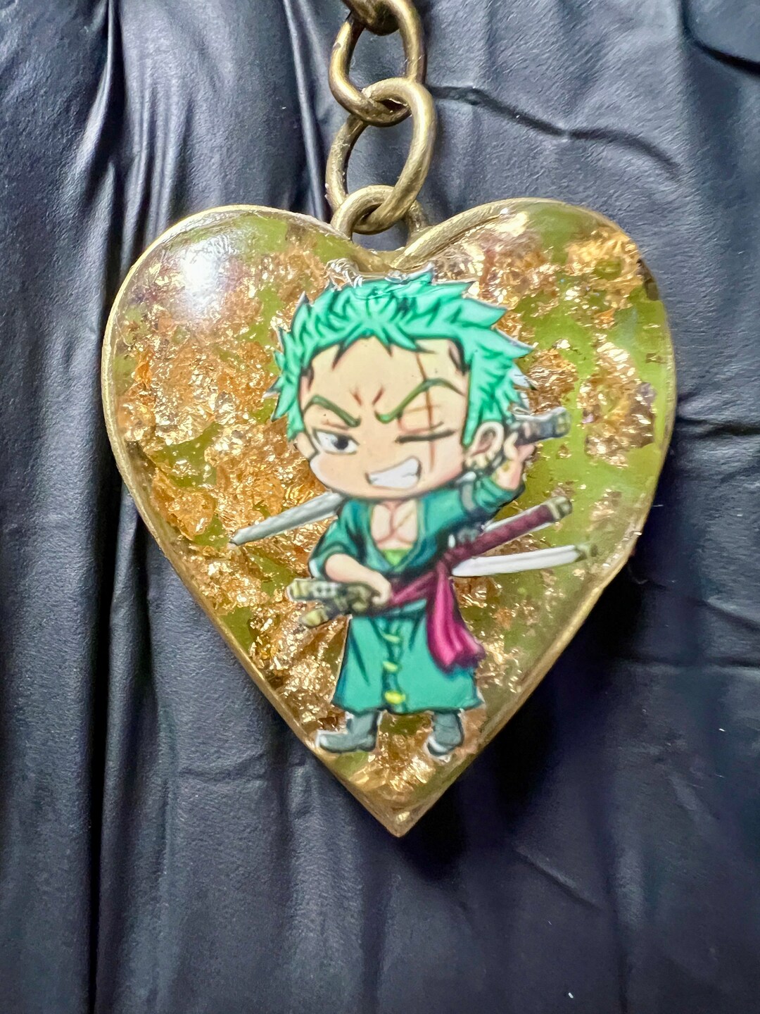 Keychain Heart UV Zoro From One Piece - Etsy