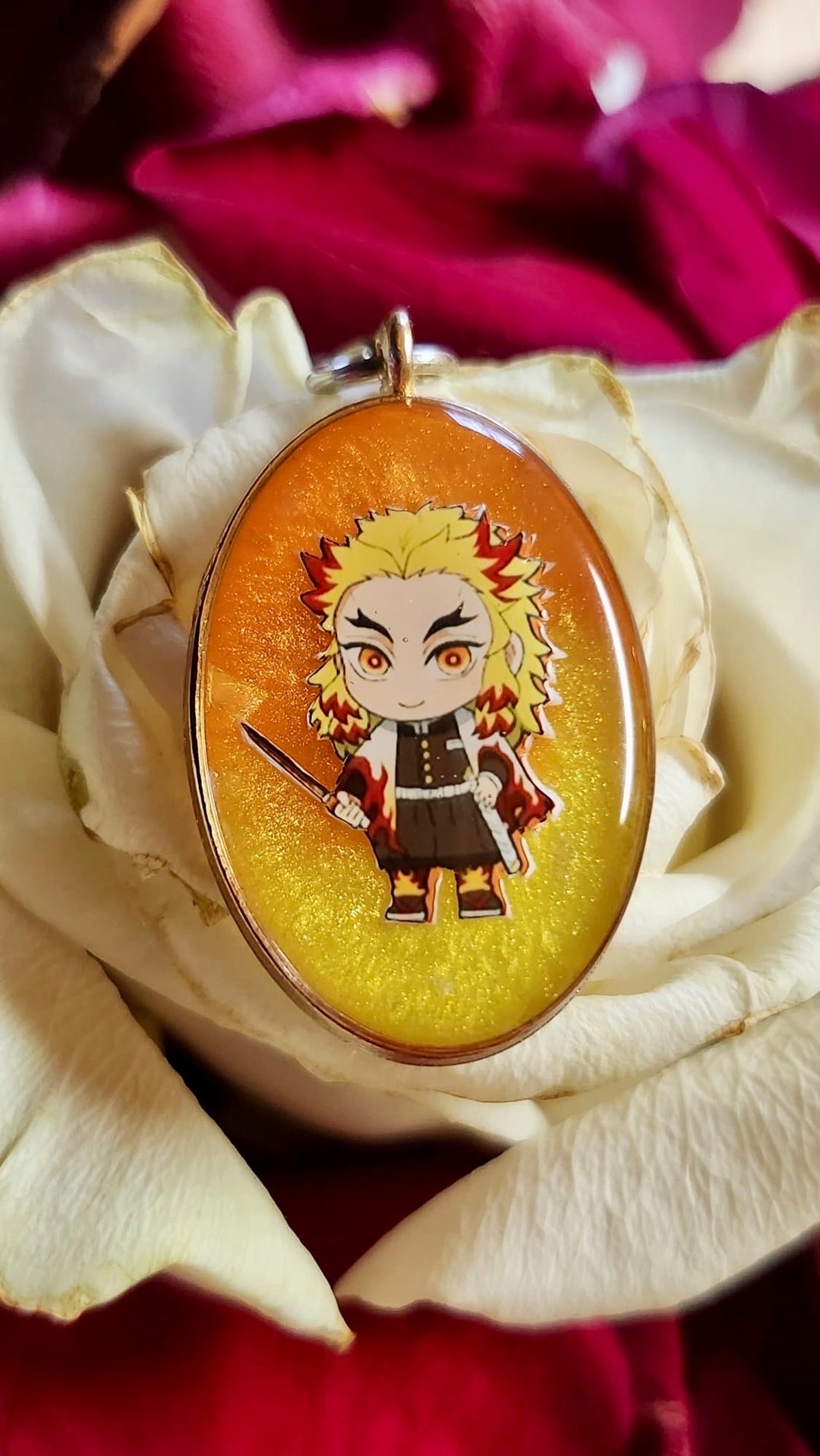 Keychain Rengoku From Demon Slayer - Etsy