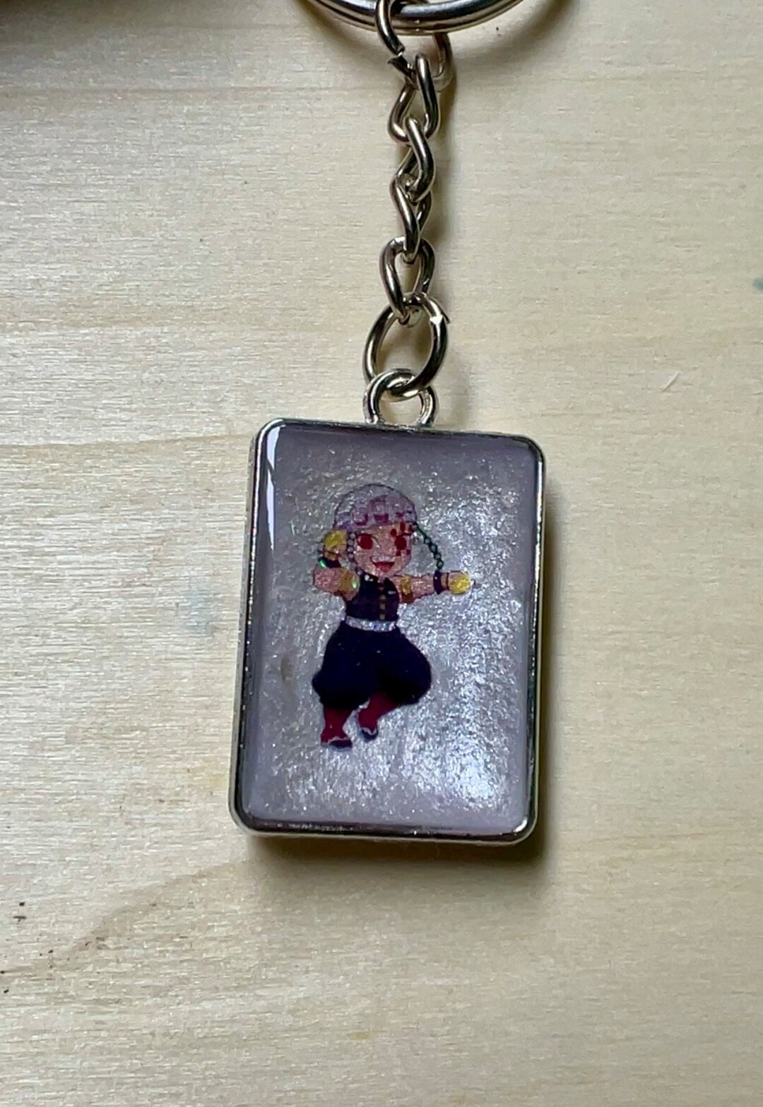 Keychain Rectangle Tengen From Demon Slayer - Etsy