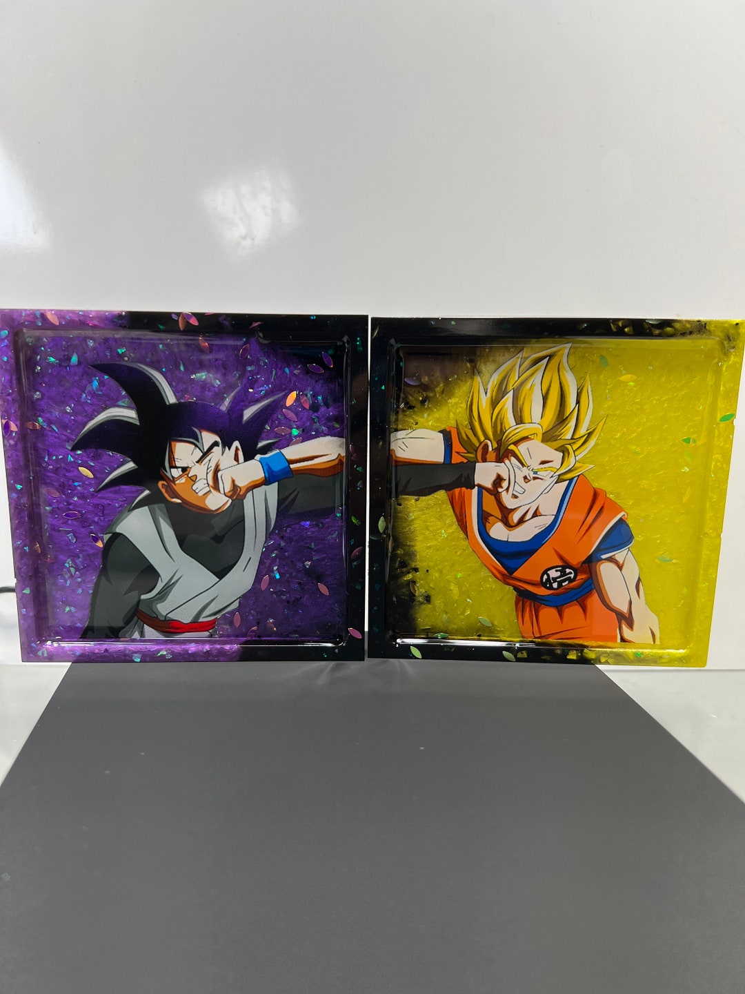 Goku Vs Goku Black Coaster Set - Etsy