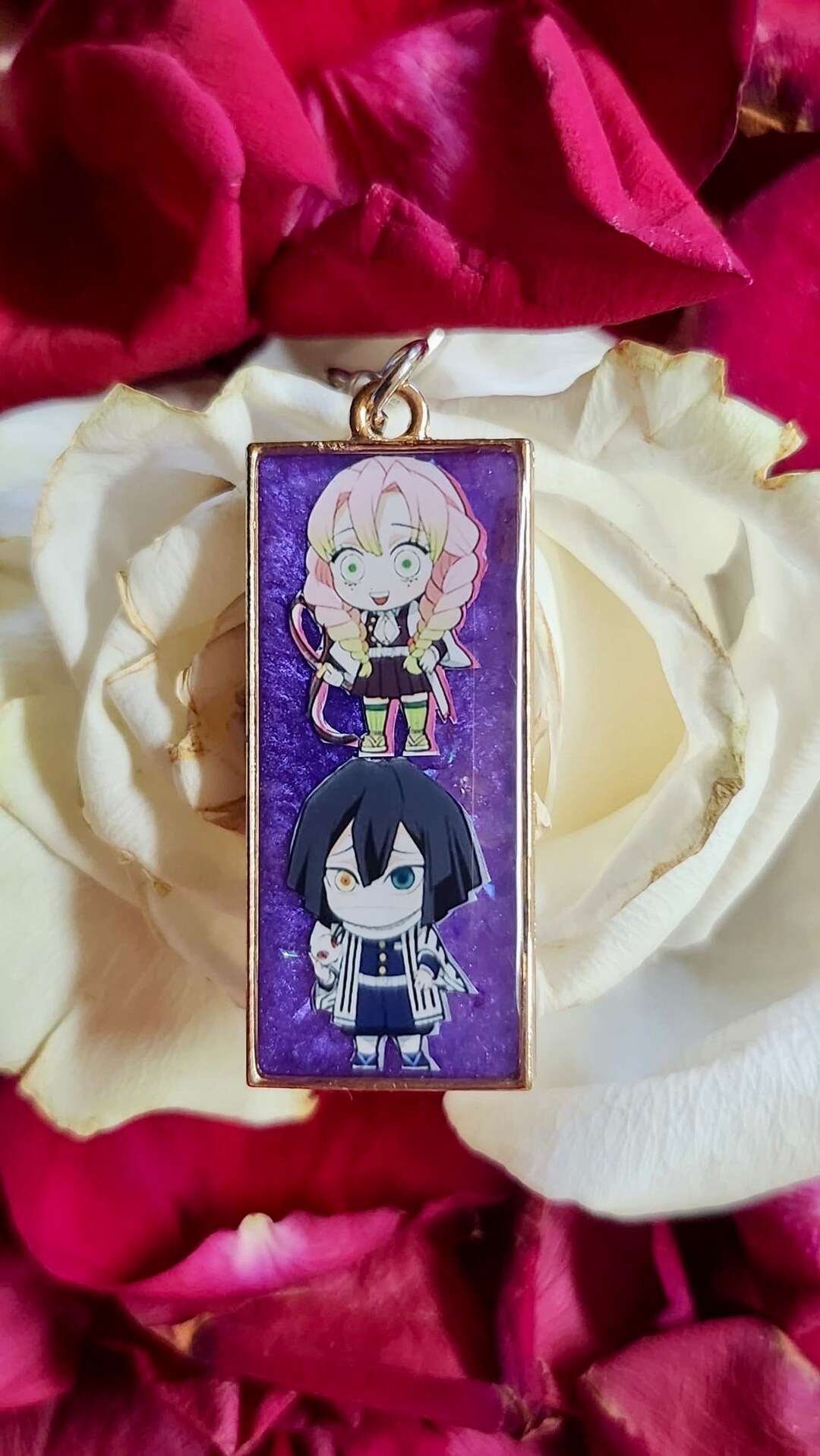 Keychain Mitsuri & Obanai From Demon Slayer - Etsy