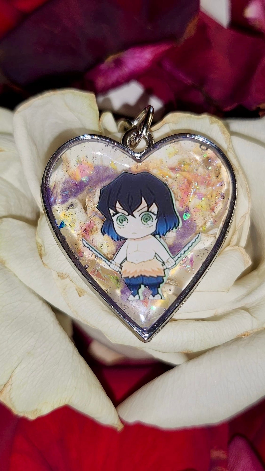 Keychain Heart Inosuke From Demon Slayer - Etsy