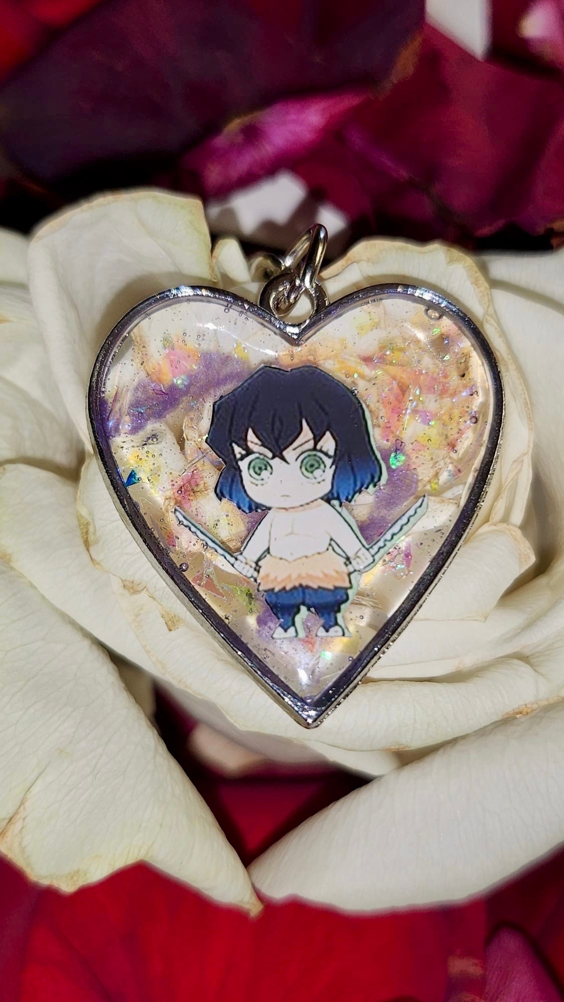 Keychain Heart Inosuke From Demon Slayer - Etsy